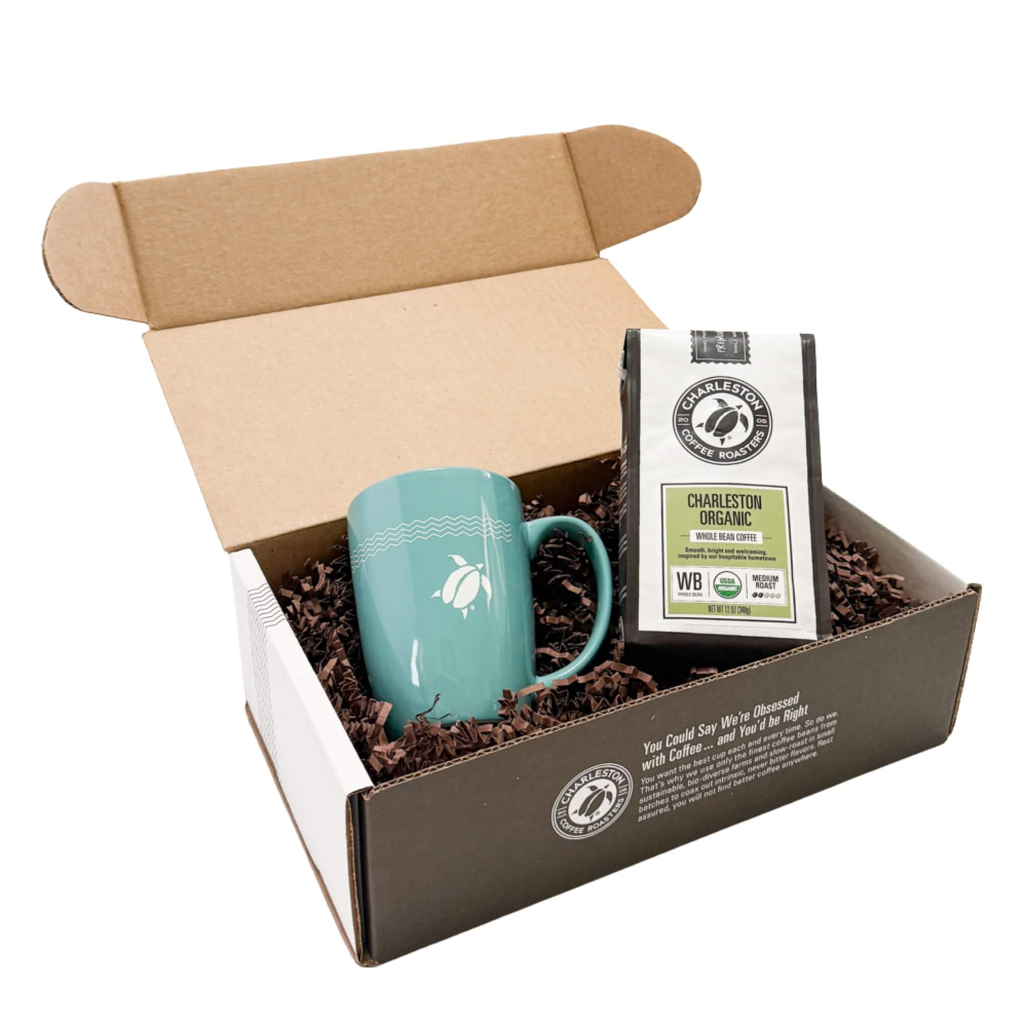 *Customizable Gift Box - 12oz Bag and Seaside Blue Mug - Charleston ...